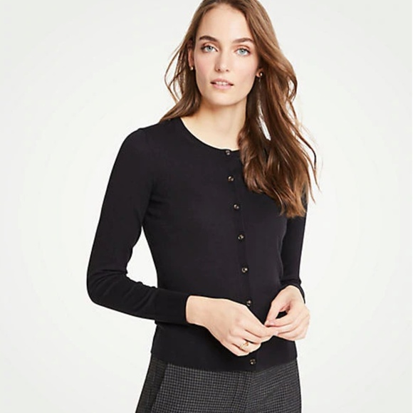 Ann Taylor | Sweaters | New Nwt Ann Taylor Ann Cardigan In Black | Poshmark